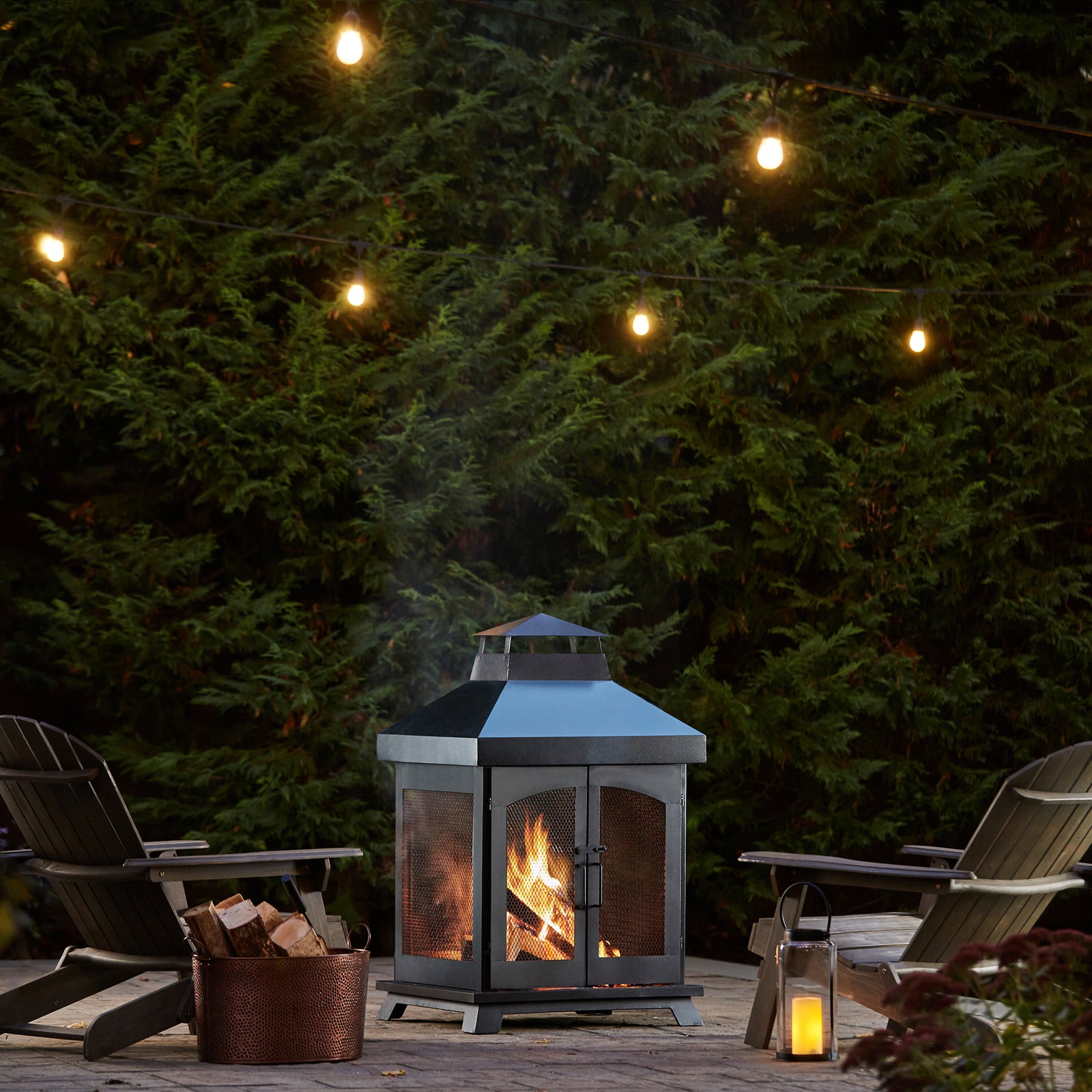 45-Inch Wood Burning Steel Outdoor Fire House | Endless Summer